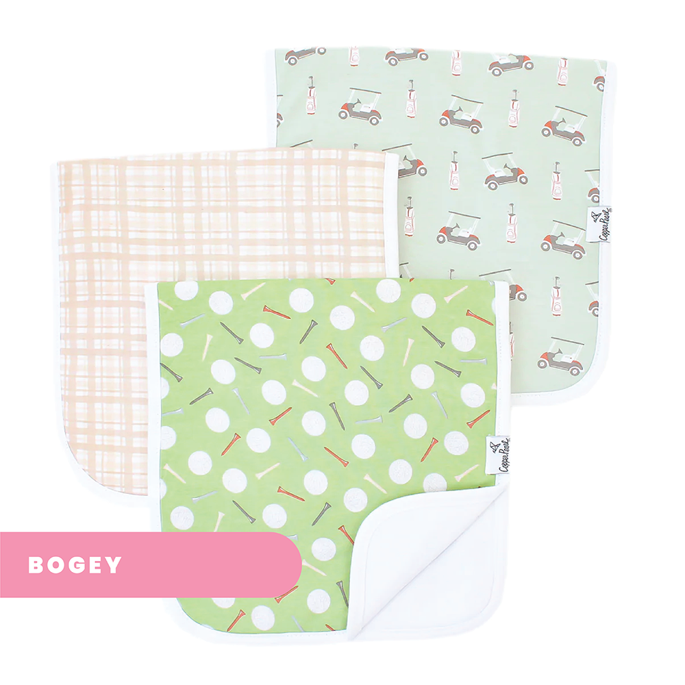 Copper Pearl Burp Cloths: Bogey | Boob Box
